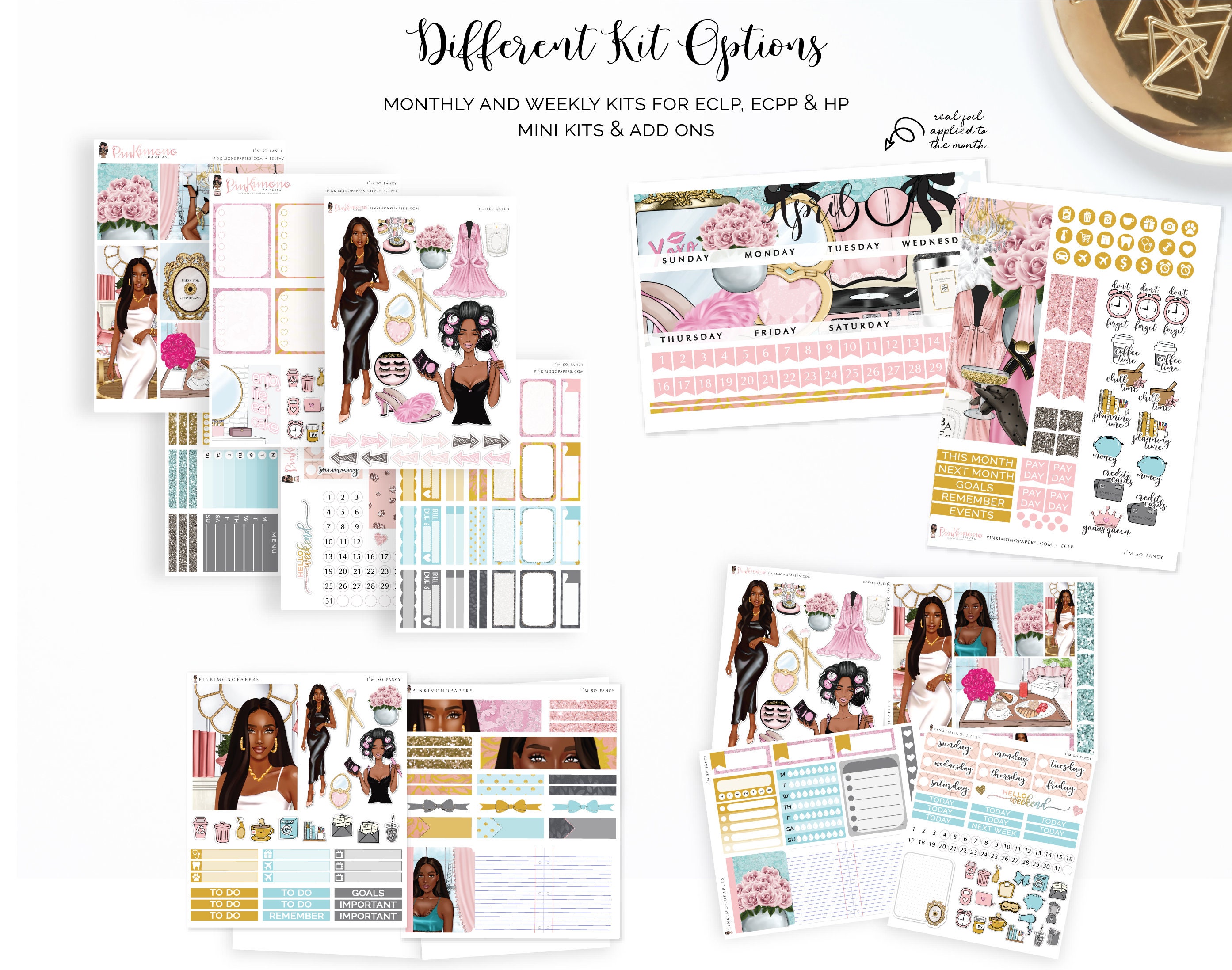 I'm so Fancy Add-on Sticker Kits Planner Sticker Kit - Etsy