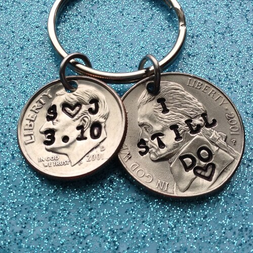 15 Year Anniversary Keychain/15th Anniversary Gifts for Men/ - Etsy