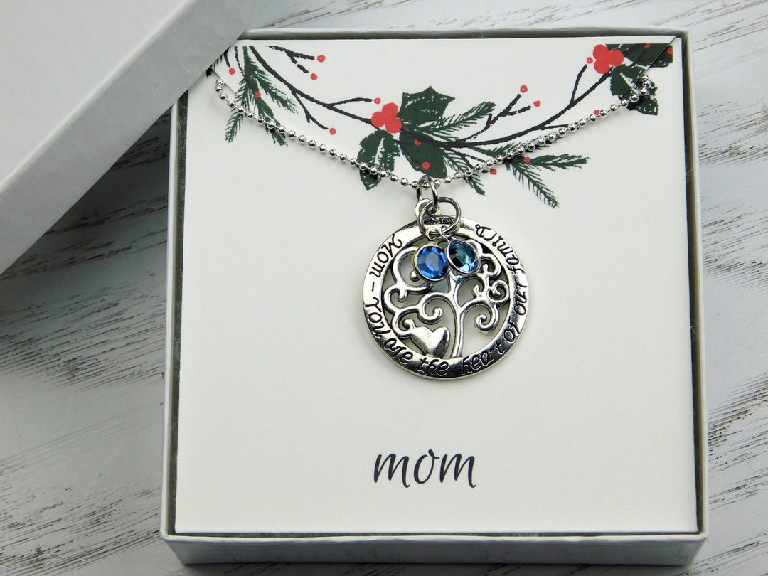 Mom Necklace/ Mom Tree of Life Necklace/ Christmas Jewelry/ - Etsy