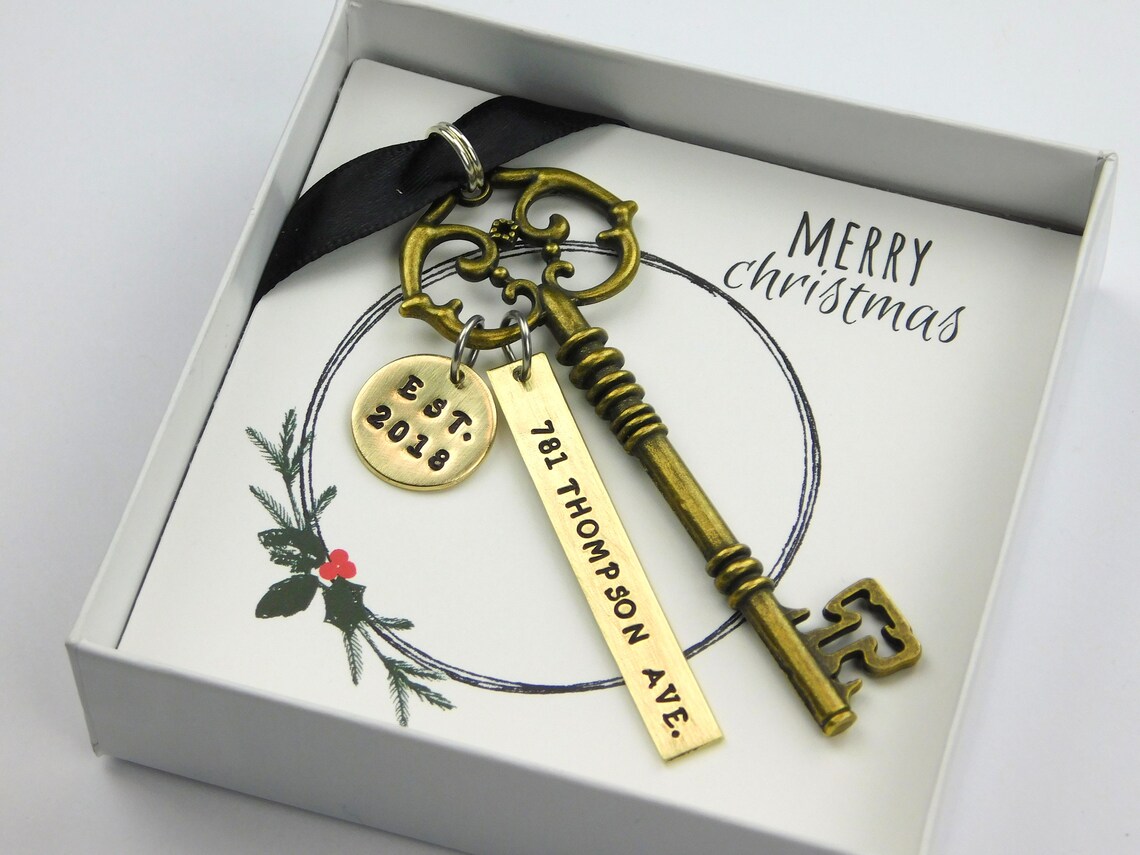 Personalized New Home Ornament/key Ornament / First Home - Etsy