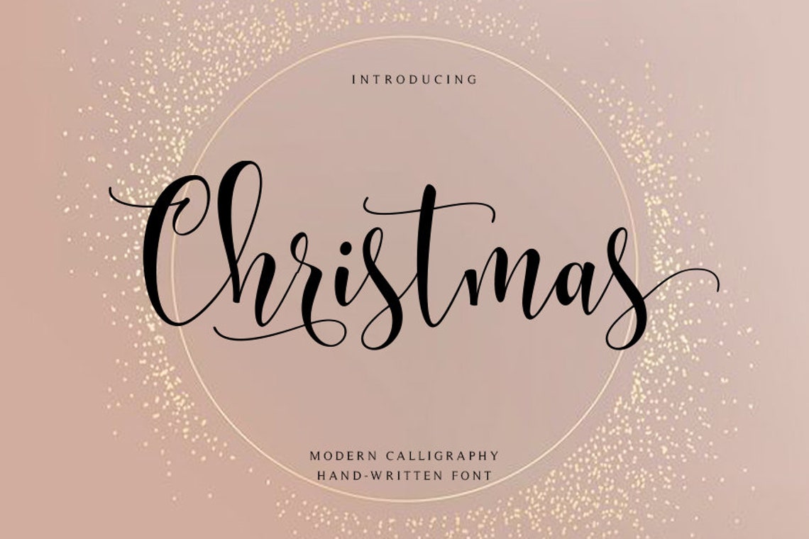 Font Download Christmas Font Calligraphy Font Digital Font - Etsy UK