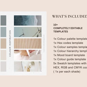 Neutral Blue Colour Palette | Brand Colour Palette | Editable Canva ...