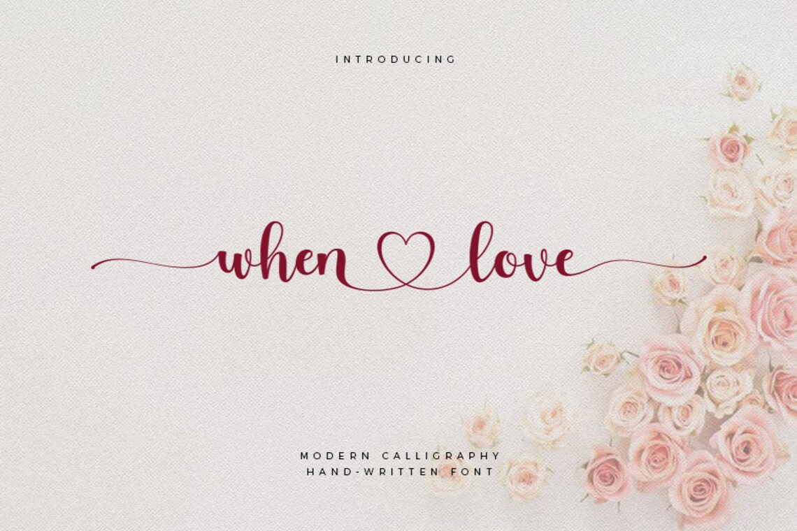 Digital Font Font Download Calligraphy Font Handwritten - Etsy