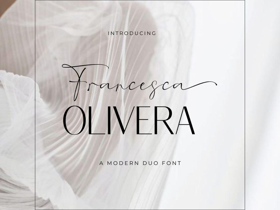 Modern Duo Font, Wedding Font Duo, Calligraphy & Sans Serif (TTF, OTF ...