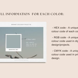 Neutral Blue Colour Palette | Brand Colour Palette | Editable Canva ...