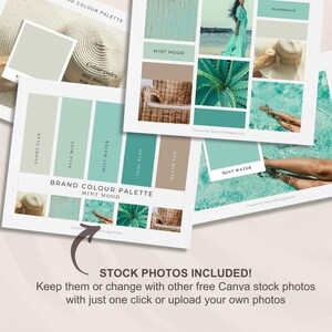 Mint Color Palette | Editable Canva Color Palette | Small Business ...