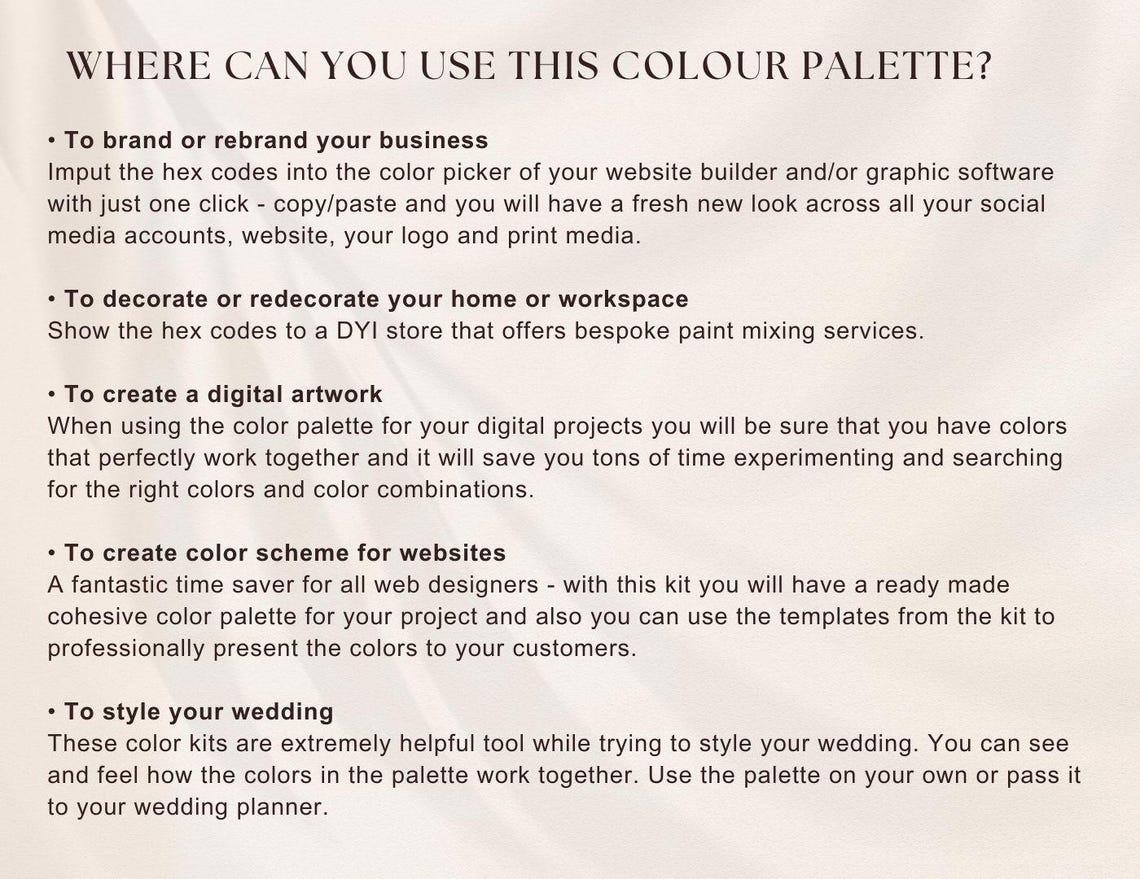 Neutral Blue Colour Palette | Brand Colour Palette | Editable Canva ...