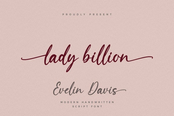 Digital Font Calligraphy Font Font Download Handwritten - Etsy