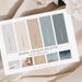 Neutral Blue Colour Palette | Brand Colour Palette | Editable Canva ...