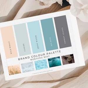 Blue Color Palette | Wedding Color Palette | Editable Canva Colour ...