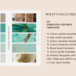 Mint Color Palette | Editable Canva Color Palette | Small Business ...