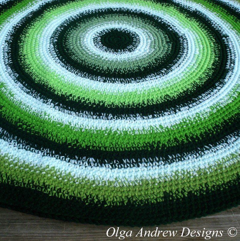 Easy Crochet Round Rug Pattern, Crochet Rug Tutorial, Crochet Rug ...