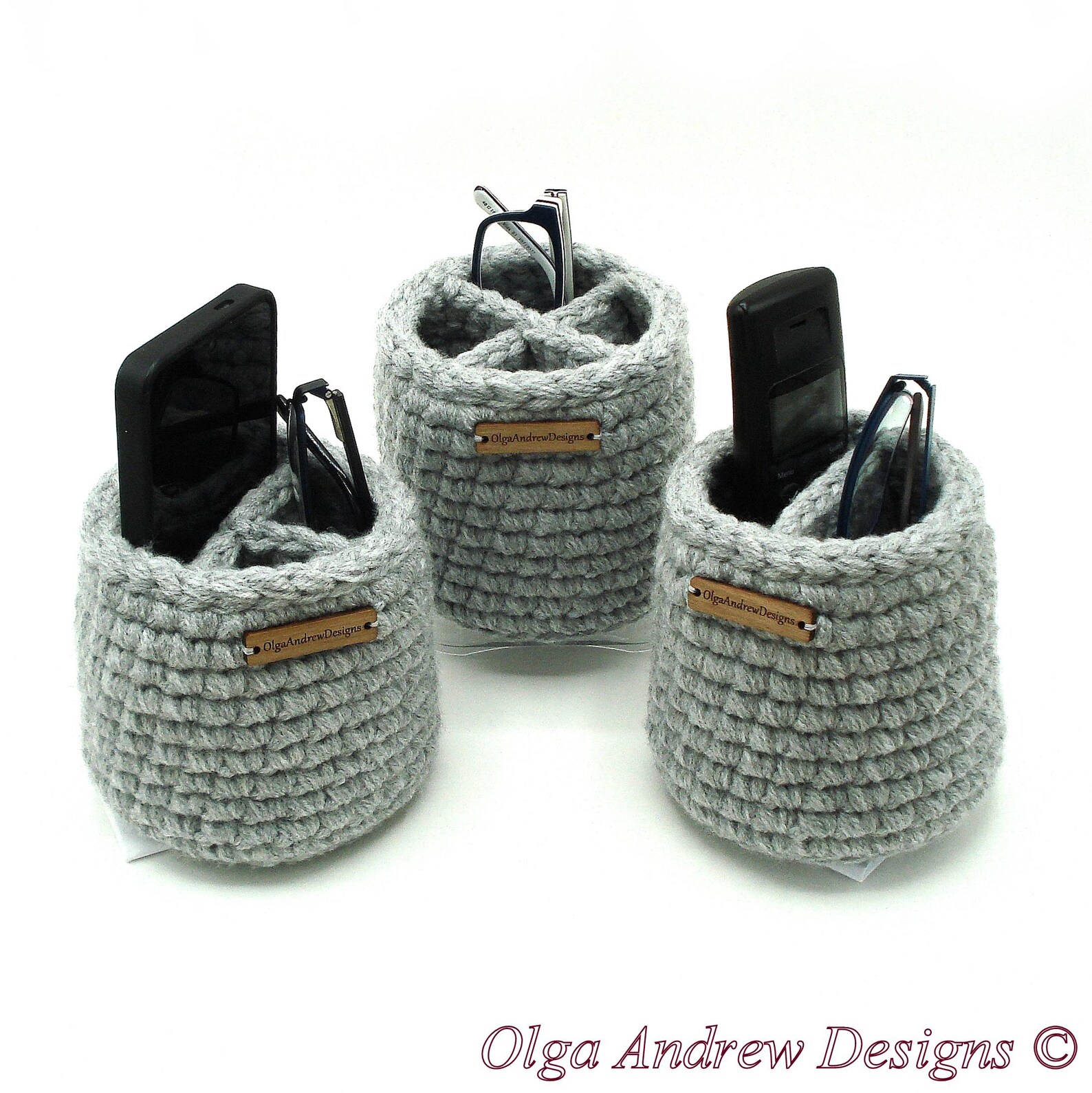 Crochet Glasses Holder Pattern 5 in 1, Eyeglass Holder Stand Easy ...