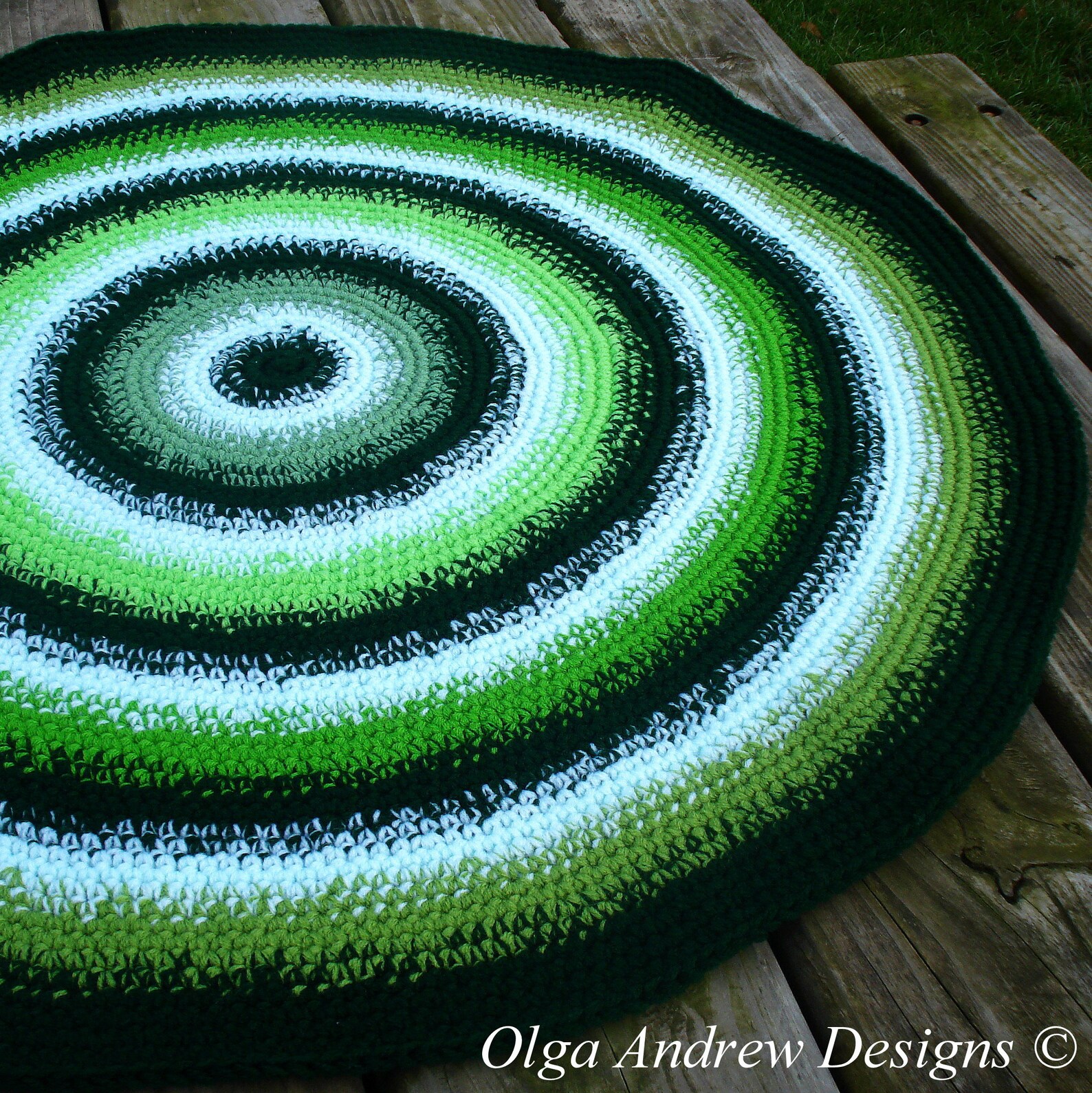 Easy Crochet Round Rug Pattern, Crochet Rug Tutorial, Crochet Rug ...