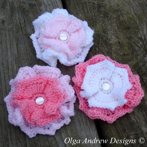 Layered Flower Crochet Pattern Crochet Flower Pattern | Etsy
