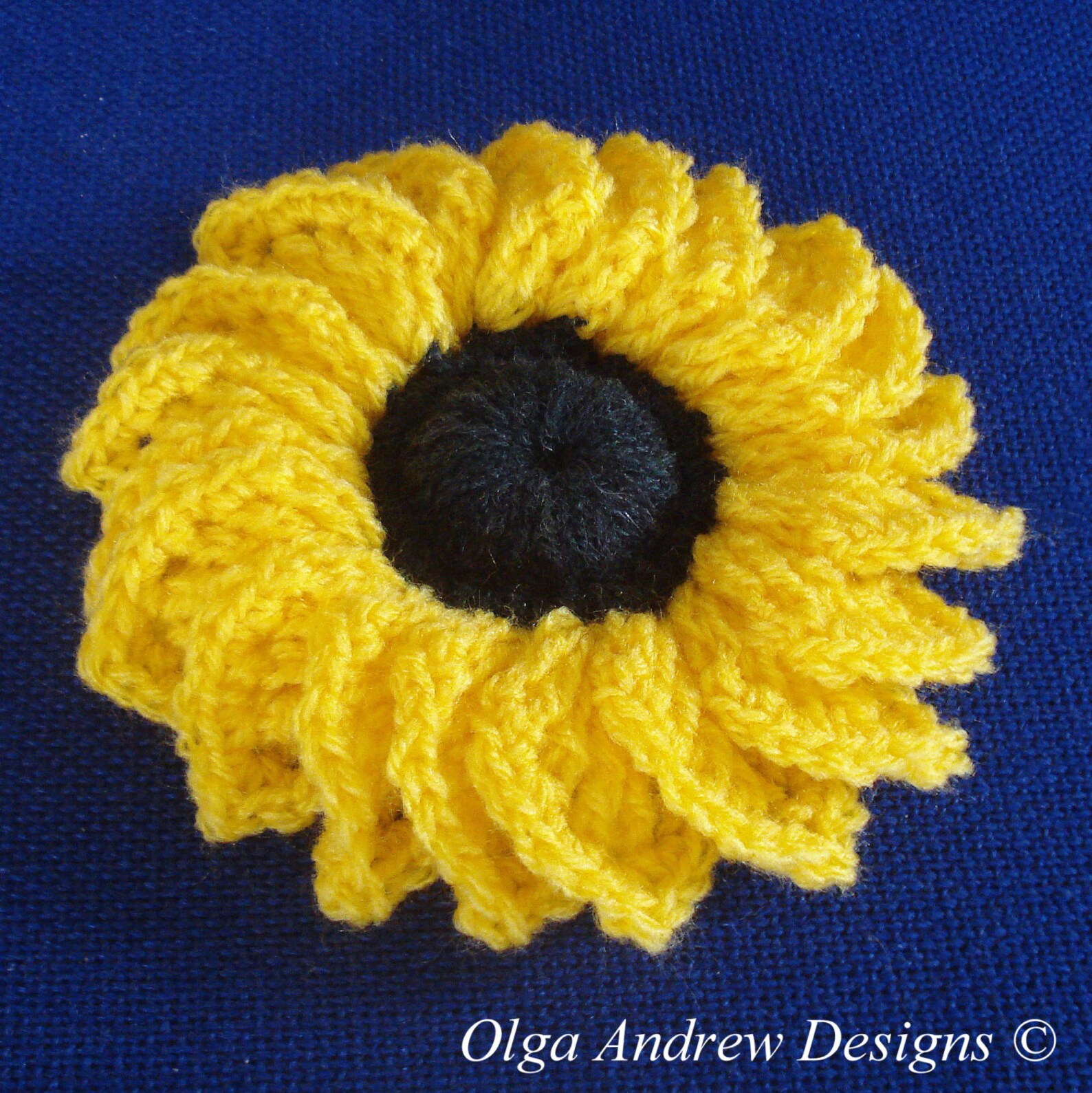Crochet Sunflower Pattern, Sunflower Crochet Pattern, Crochet Sunflower ...