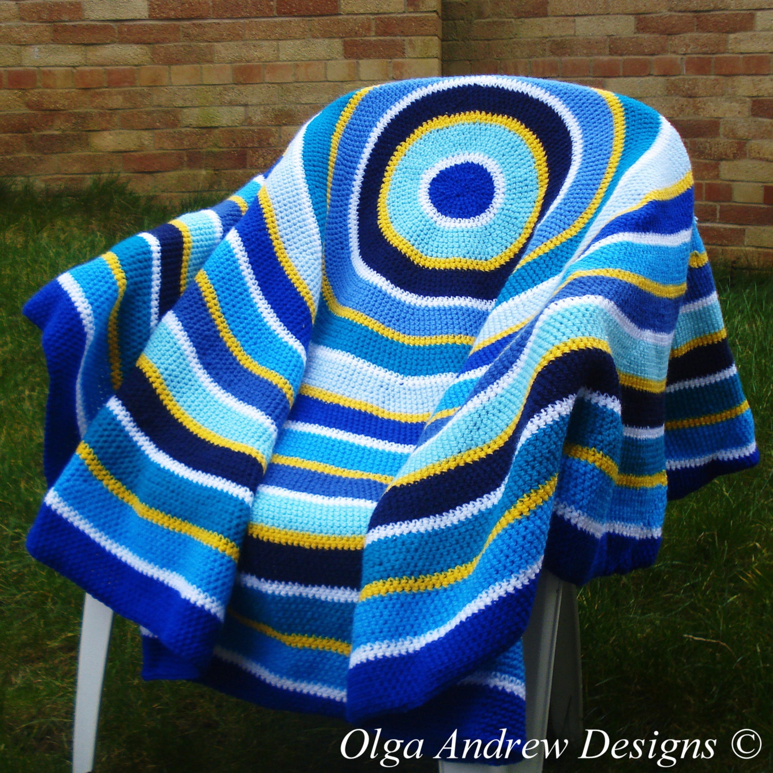 Round Blanket Crochet Pattern, Round Crochet Blanket Pattern, Round ...