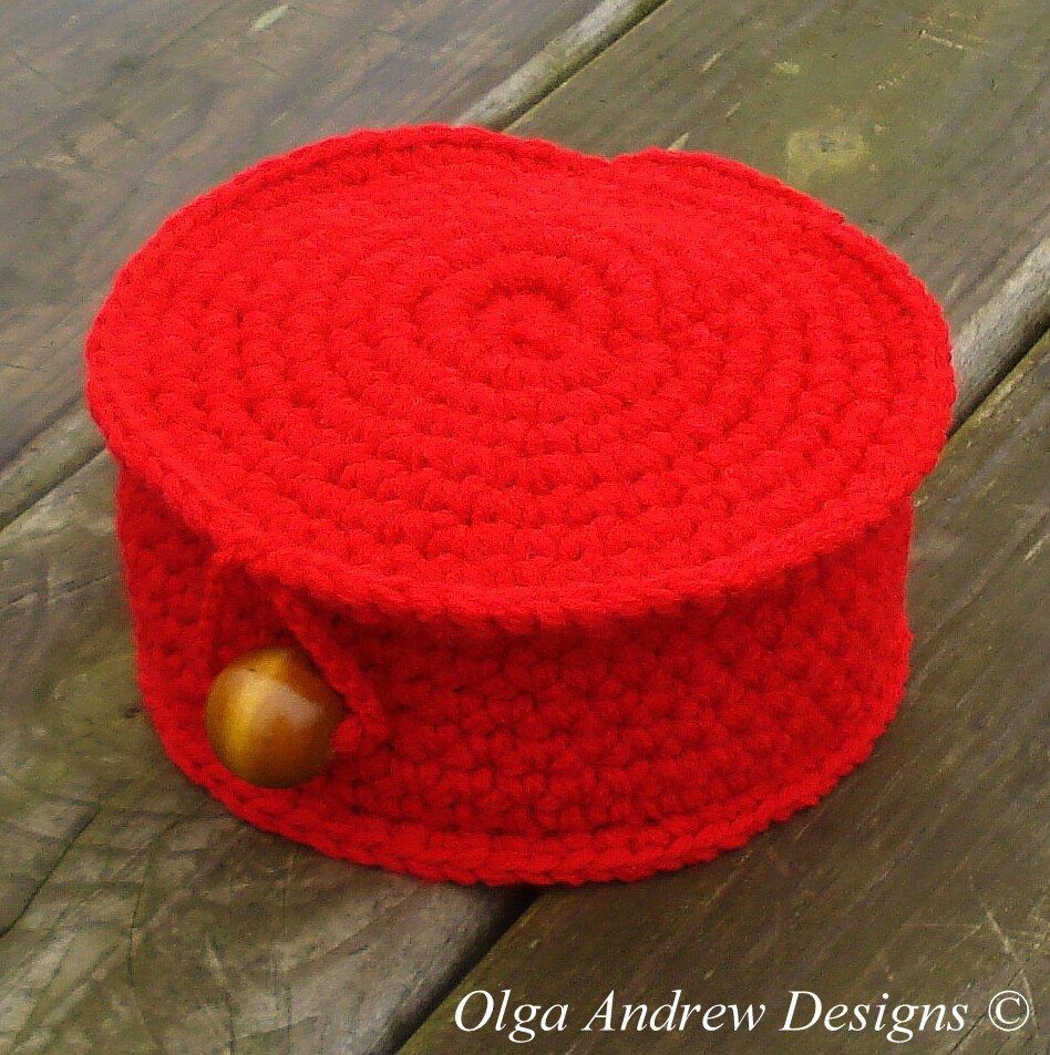 Crochet Basket With Lid PATTERN Basket Crochet Pattern Basket Storage ...