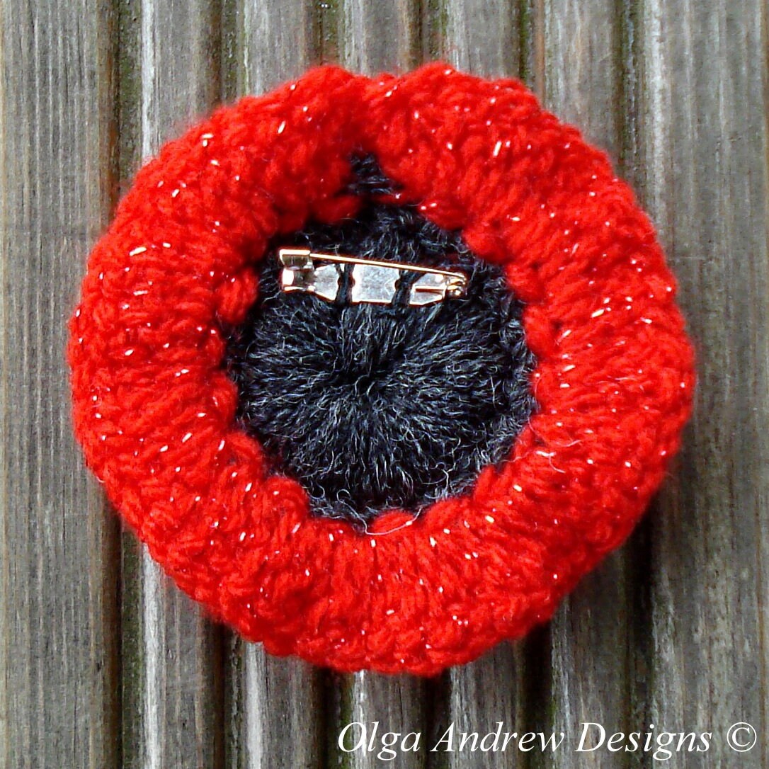 Poppy Crochet Pattern, Crochet Poppy Flower Pattern, Poppy Flower ...