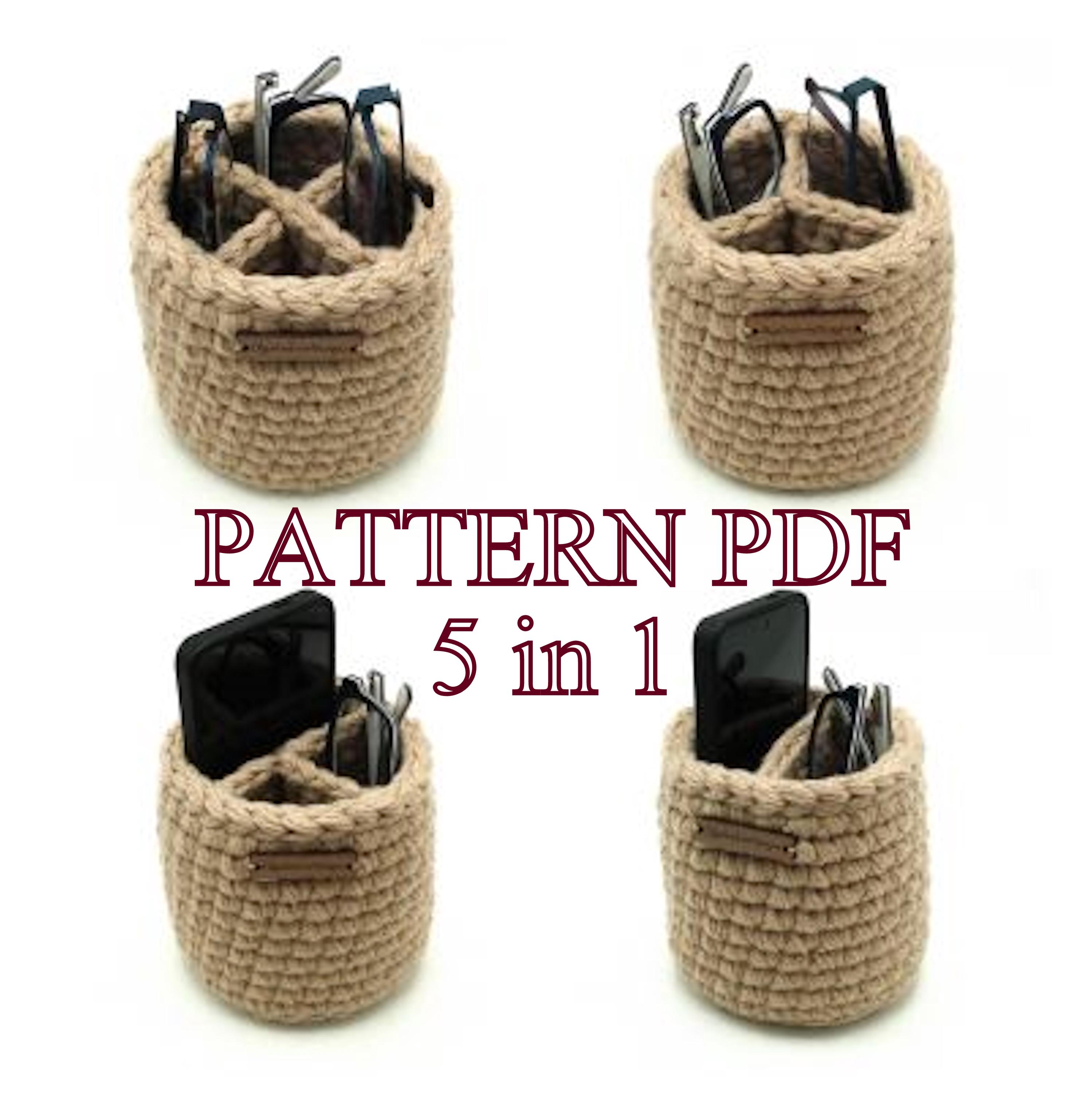 Crochet Glasses Holder Pattern 5 in 1, Eyeglass Holder Stand Easy ...