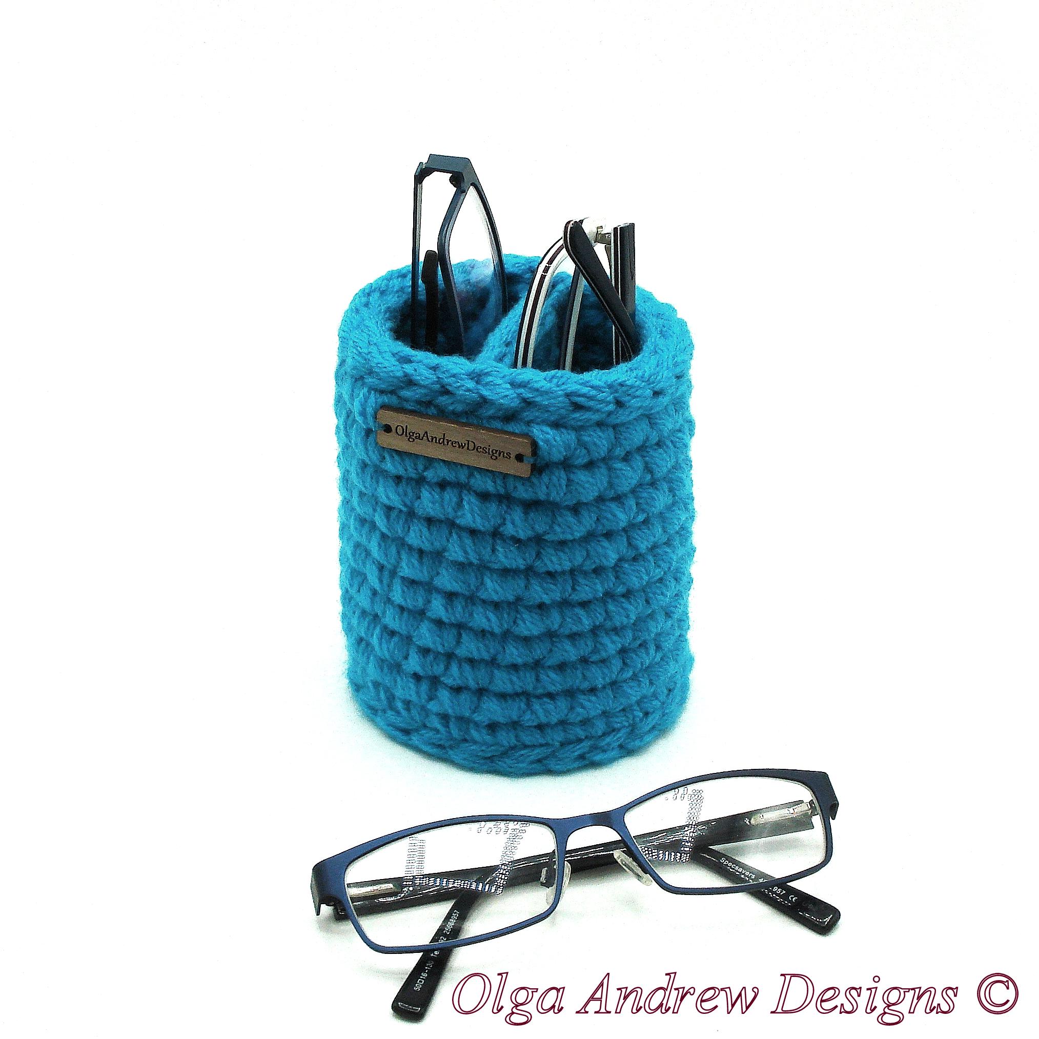 Eyeglass Holder Crochet Pattern 5 in 1, Glasses Holder Stand Crochet ...