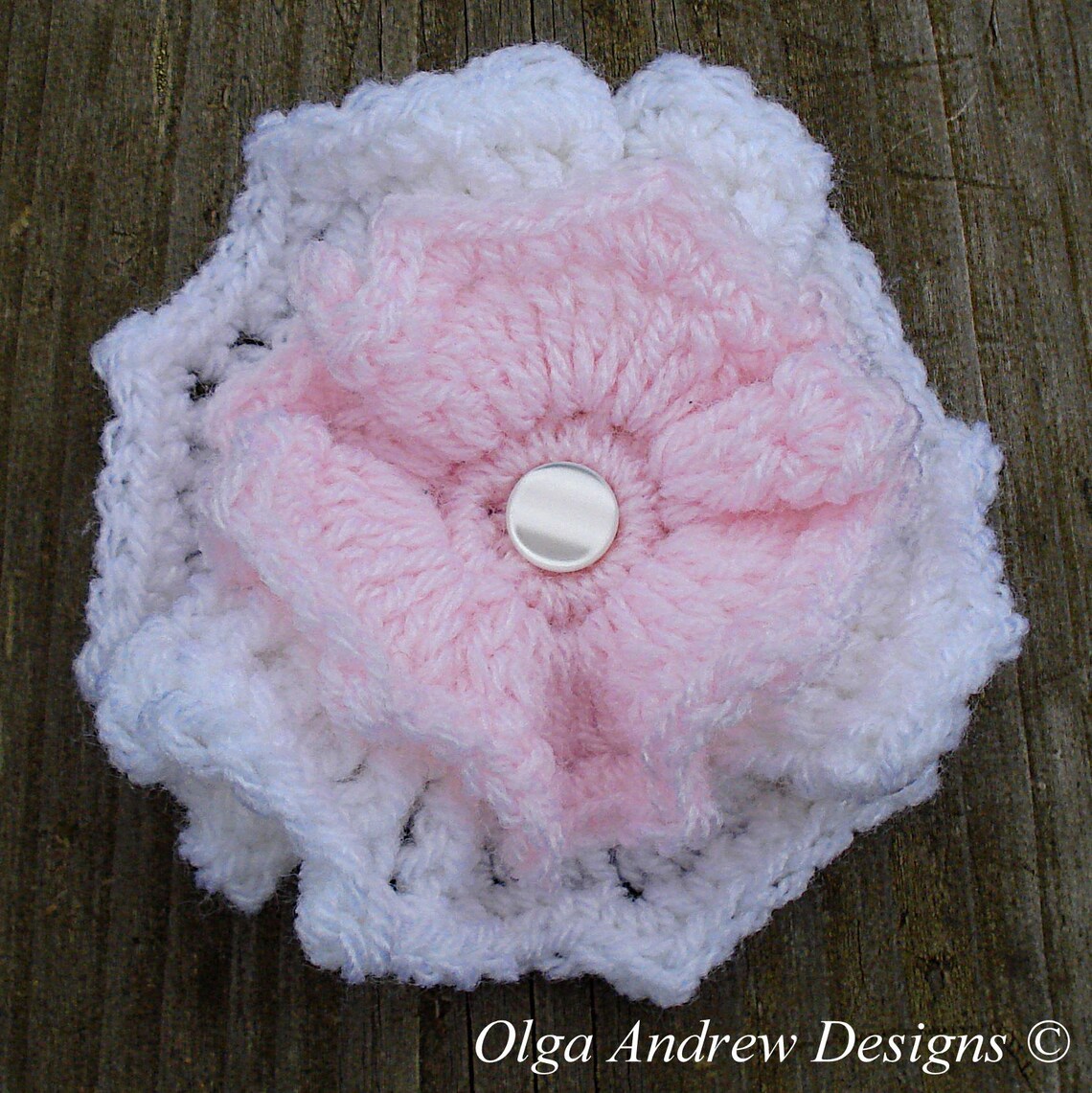 Layered Flower Crochet Pattern Crochet Flower Pattern | Etsy