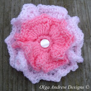 Layered Flower Crochet Pattern Crochet Flower Pattern | Etsy