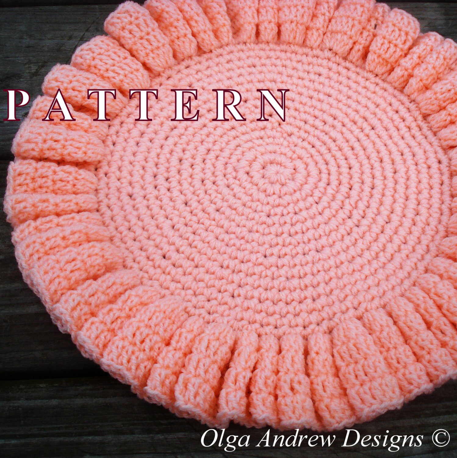 Ruffle Doily Crochet Pattern Crochet Doily Pattern Doily - Etsy