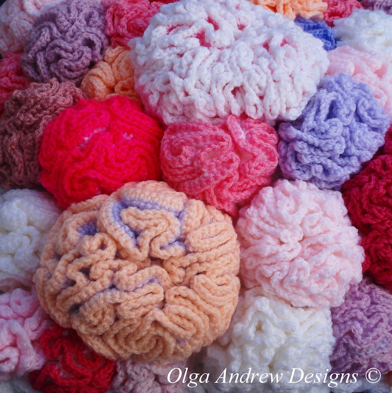 Coral Reef Crochet Pattern, Coral Reef Cushion Pattern, Crochet Coral ...