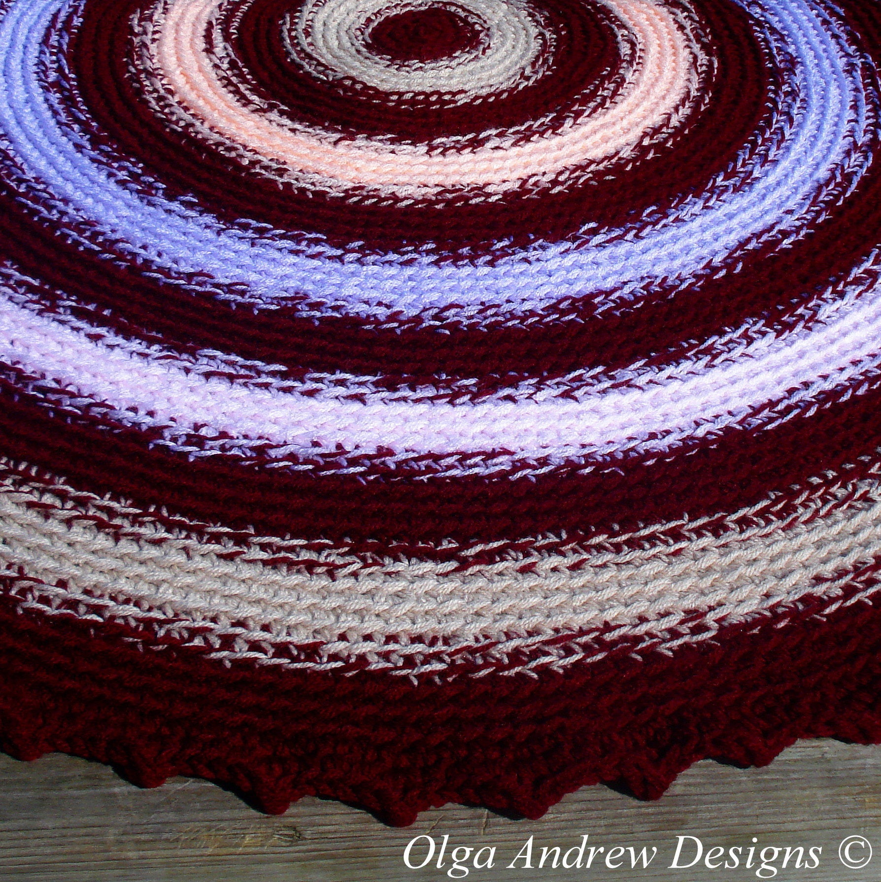 Round Lap Blanket Crochet Pattern, Round Crochet Blanket Pattern, Lap ...