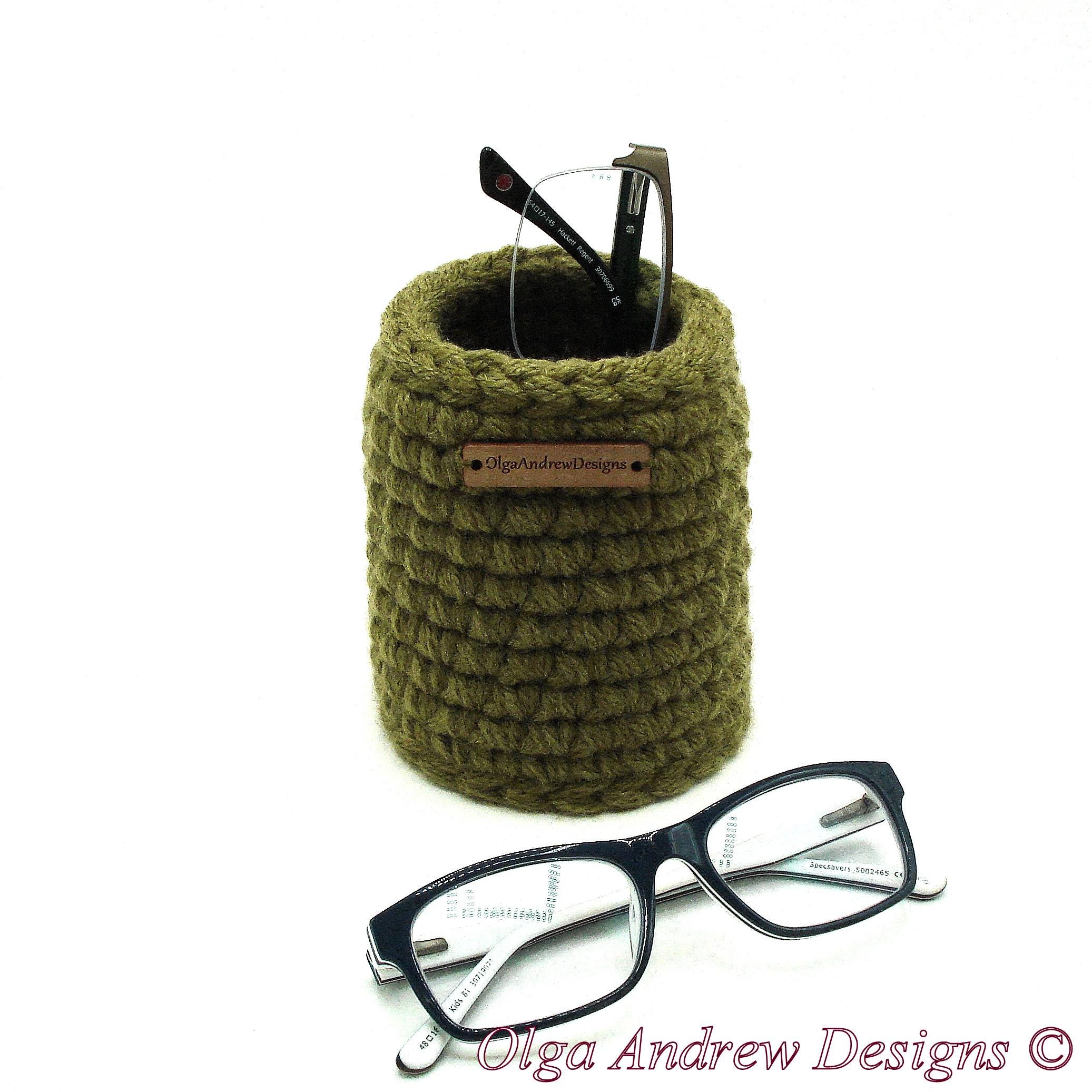 Eyeglass Holder Crochet Pattern 5 in 1, Glasses Holder Stand Crochet ...
