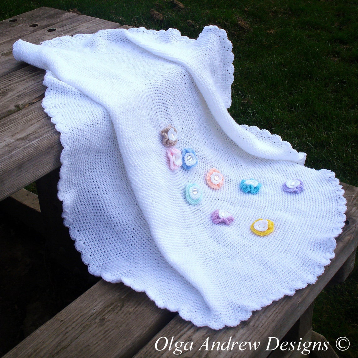 Round Baby Blanket Crochet Pattern, Round Crochet Blanket Pattern ...