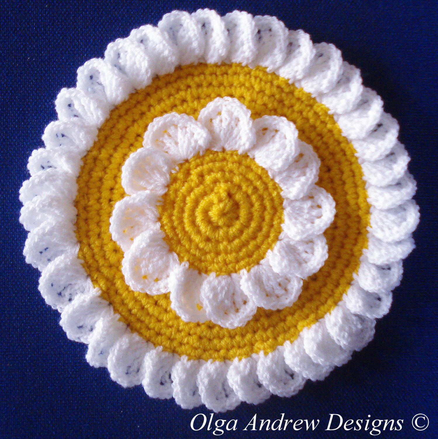 Daisy Crochet Pattern, Crochet Daisy Pattern, Doily Crochet Pattern ...