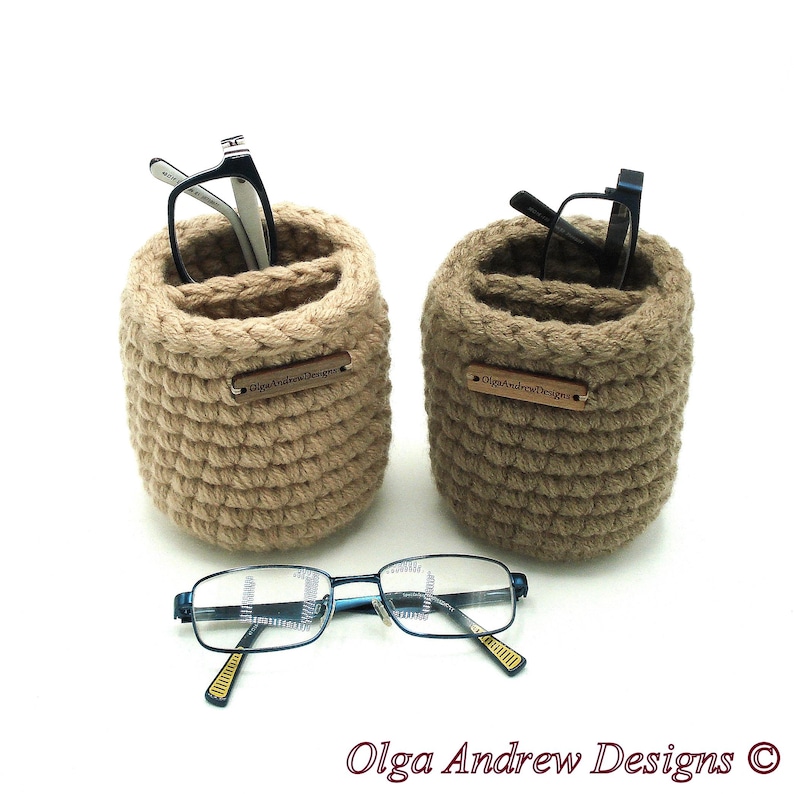 Eyeglass Holder Crochet Pattern 5 in 1, Glasses Holder Stand Crochet ...