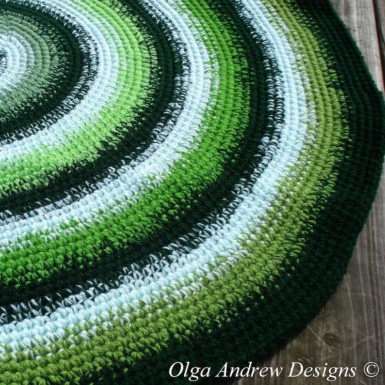 Easy Crochet Round Rug Pattern, Crochet Rug Tutorial, Crochet Rug ...