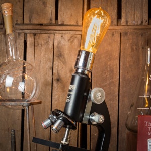 Industrial Microscope Lamp, Reclaimed Science Laboratory Lighting ...