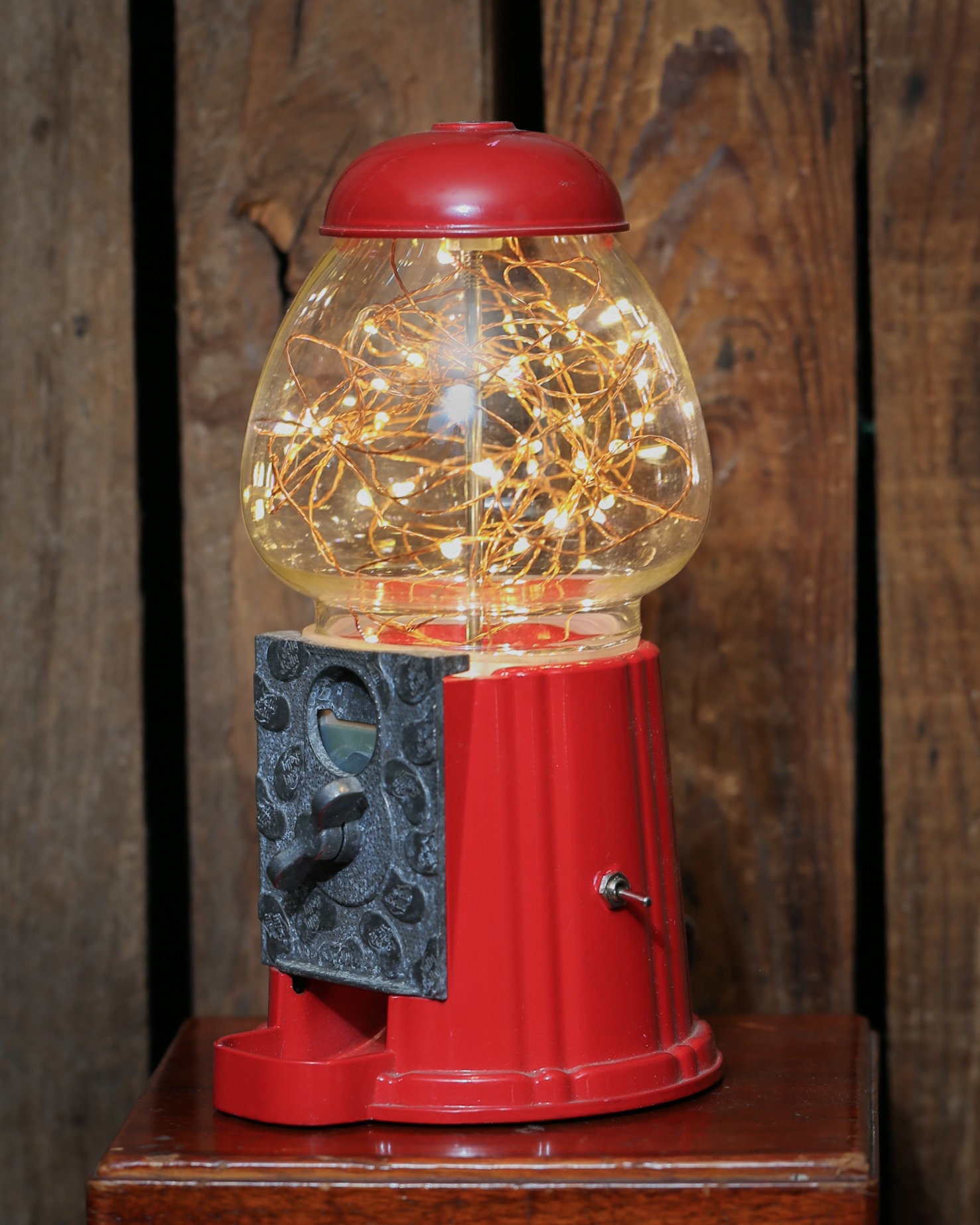 Retro Gumball Machine Lamp Mini Candy Dispenser Light LED - Etsy