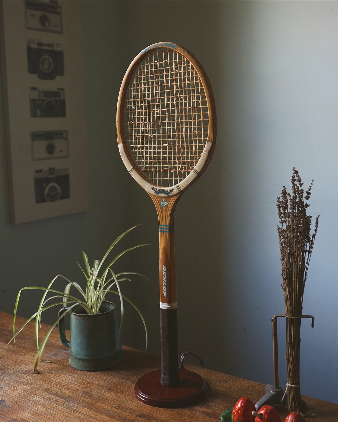 Vintage Tennis Racket Lamp Quirky Upcycled Sports Light LED | Etsy