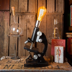 Industrial Microscope Lamp, Reclaimed Science Laboratory Lighting ...