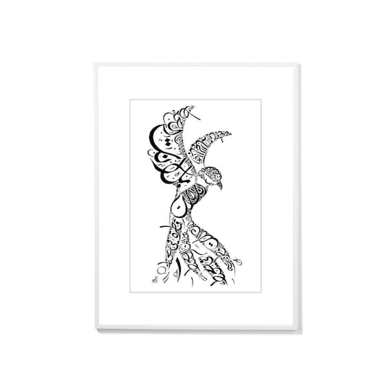 The beauty you see in me is a reflection of you Modern Arabic Wall Art ...