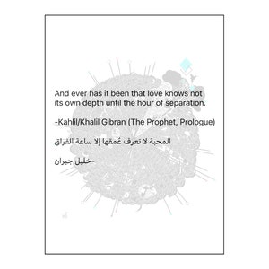 Arabic Calligraphy- Kahlil (khalil) Gibran Poetry - Love Knows Not Its ...