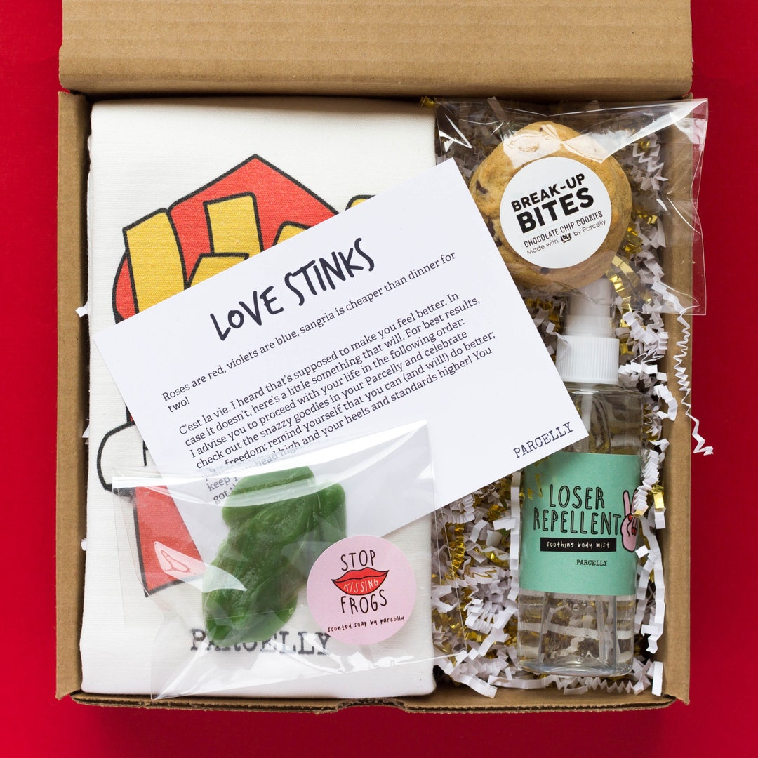 Breakup Gift Box | Break up Care Package | Divorce Survival Kit | Fries ...