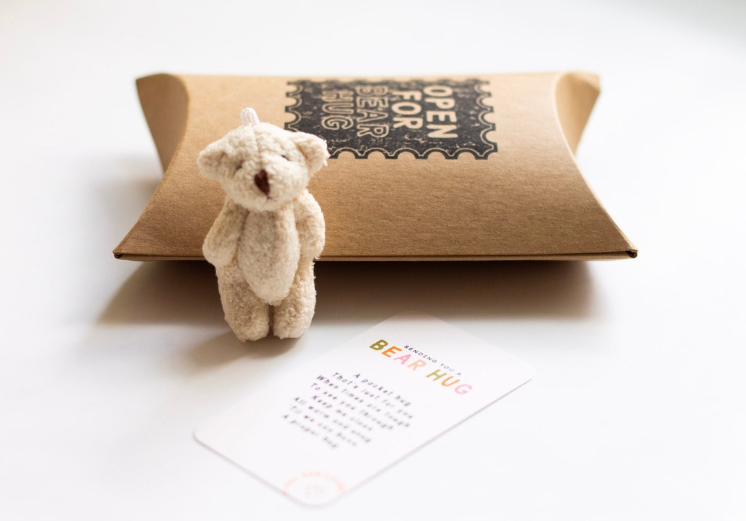 Sending Hugs Gift Box: Plush Bear, Poem Card Care Package - Etsy
