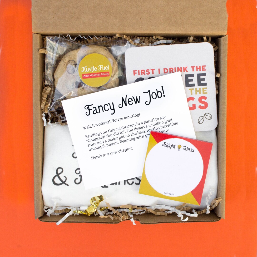 New Job Gift Box | Work Promotion Gift | Congrats on Your New Job Gift ...