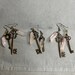 Crystal Skeleton Key Drop Earrings - Etsy
