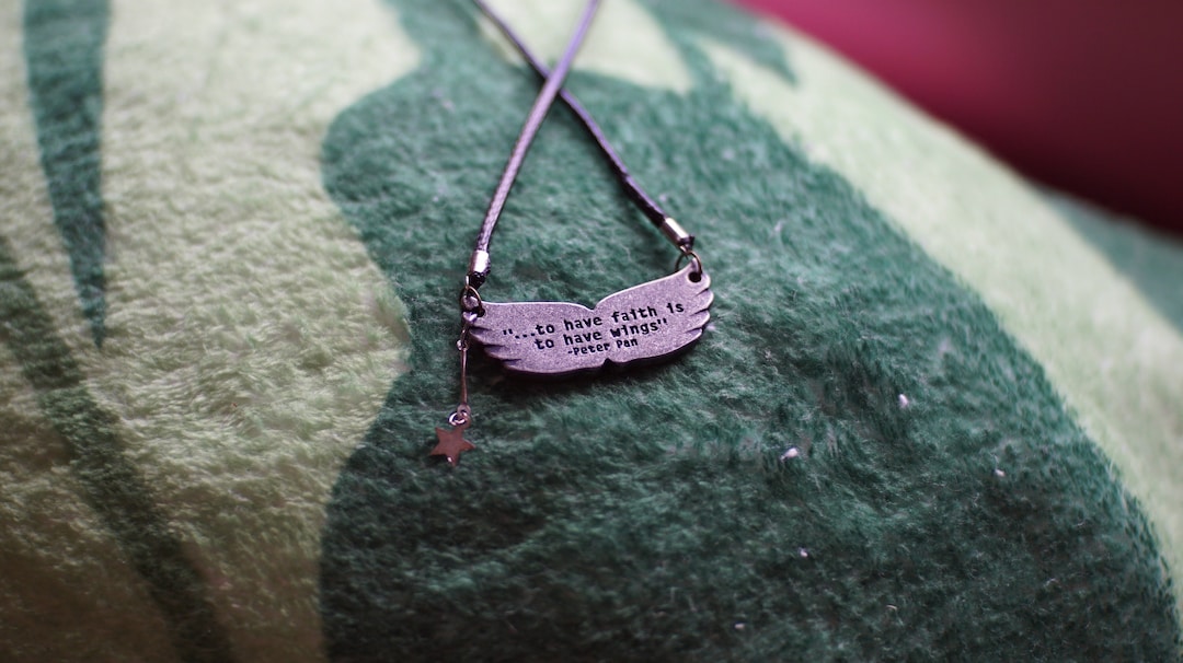 Peter Pan Quote, " to Have Faith is to Have Wings" Necklace - Etsy