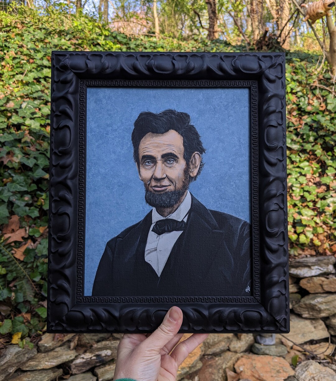 Abraham Lincoln Portrait Painting Art by Heather Leanne 16th President ...