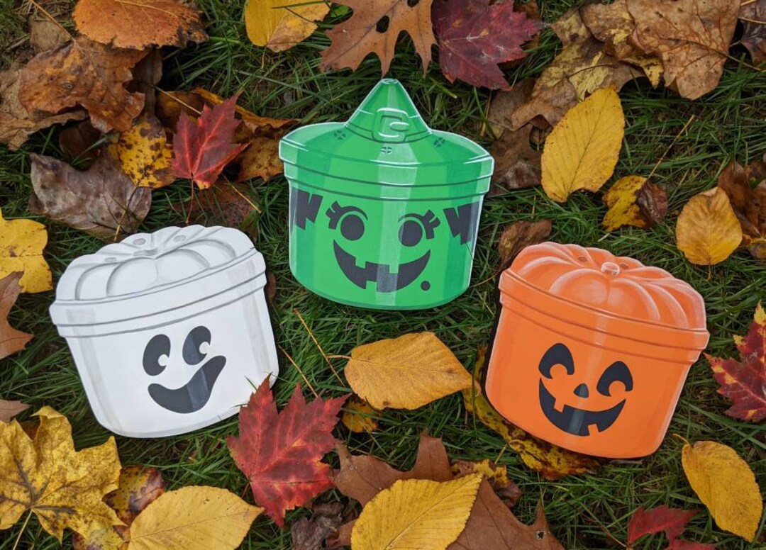 Mcdonald's Halloween Pumkpin Pails Wall Decor - Art by Heather Leanne ...