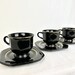 Mikasa Tea Set | Semi Porcelain | Black and Gold - Etsy