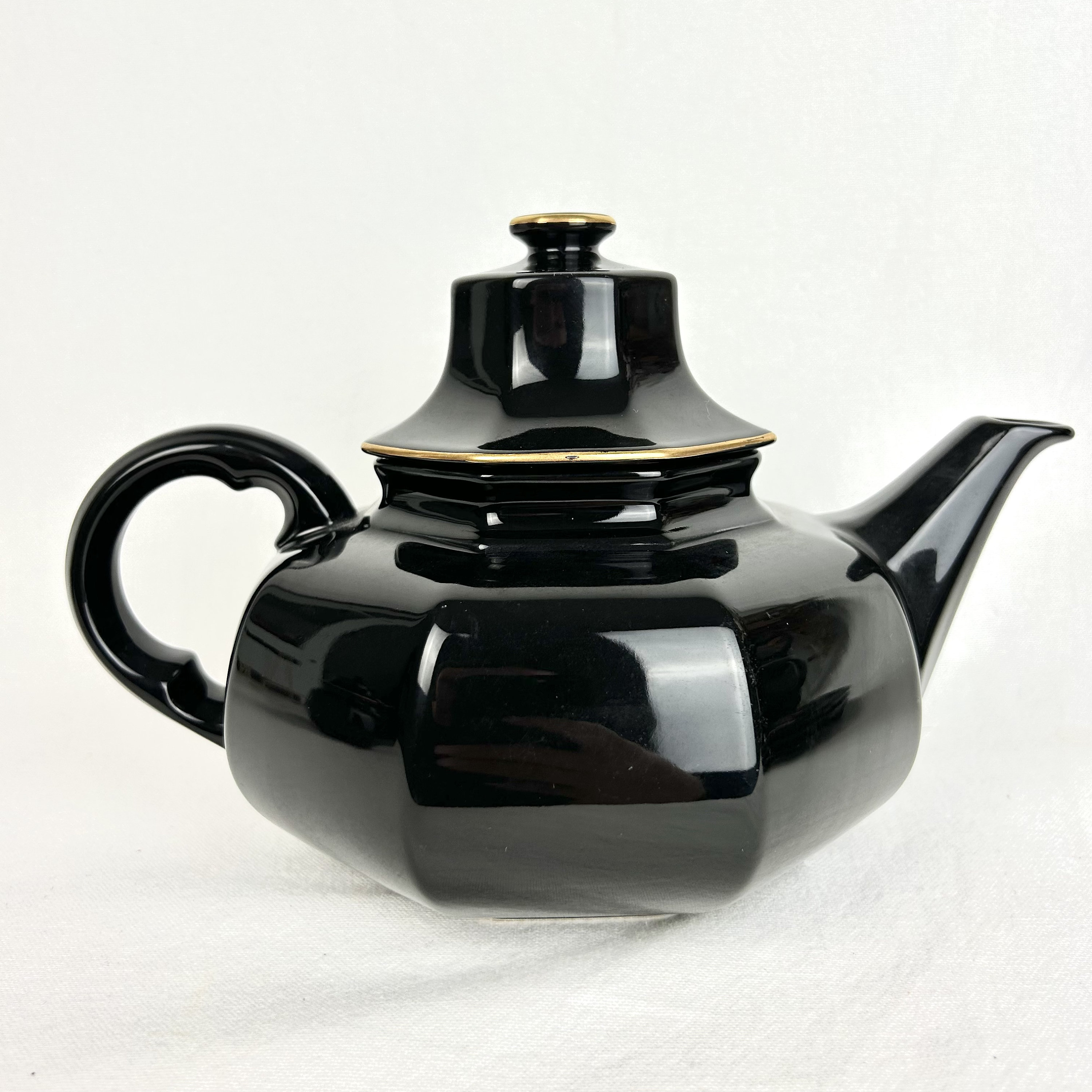 Mikasa Tea Set | Semi Porcelain | Black and Gold - Etsy